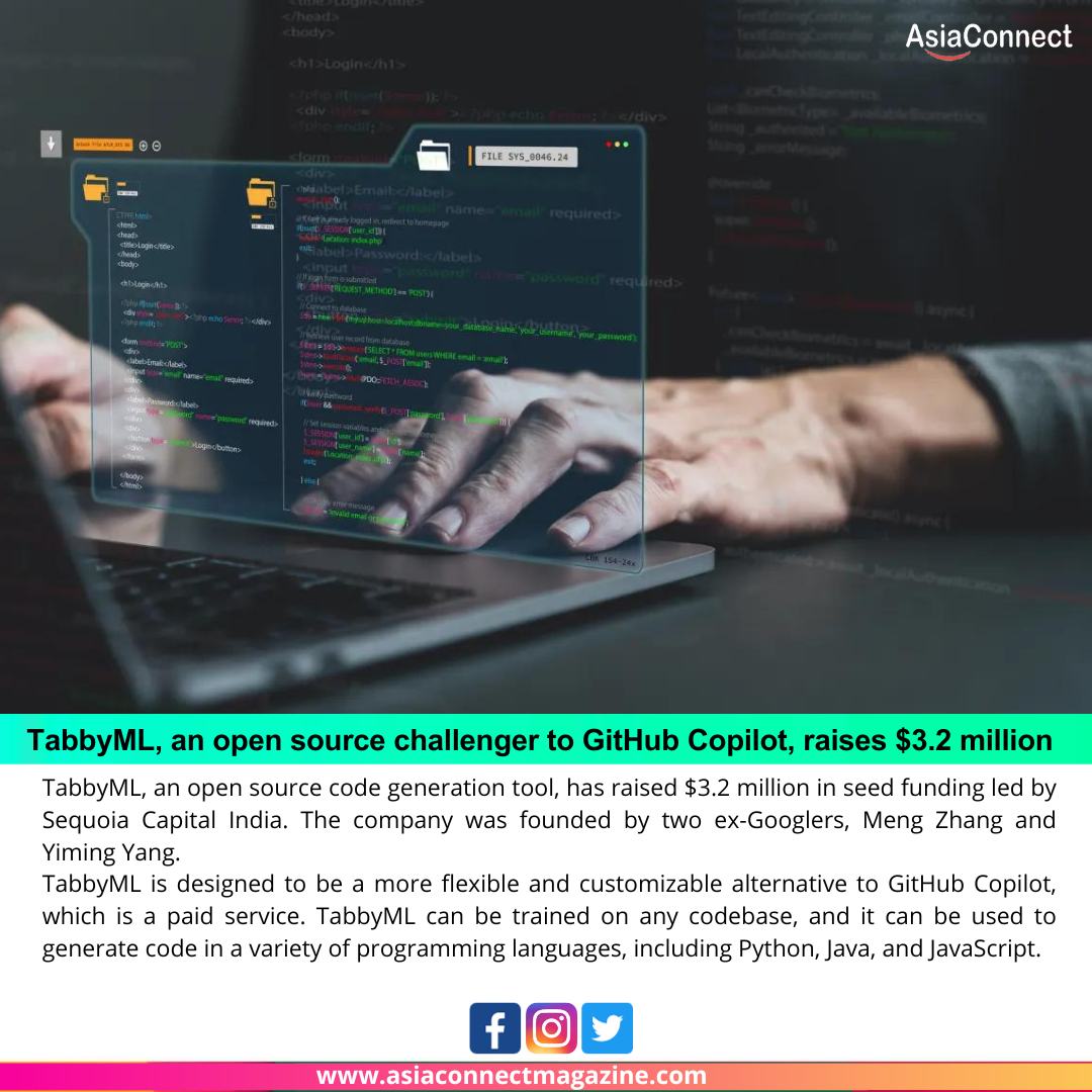 TabbyML, an open source challenger to GitHub Copilot, raises $3.2 million - AsiaConnect Magazine
